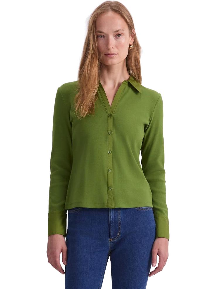 SPORTSCRAFT Sportscraft Catherine Rib Button-Front Shirt